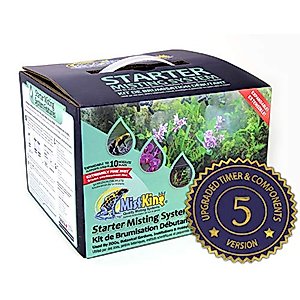 MistKing – Starter Misting System, 5th Gen | Used by Zoos, Botanical Gardens, Institutions & Hobbyists | Expandable to 10 Nozzles | Extremely Fine Mist | 50 Micron Droplets | MKSMS5-125-50