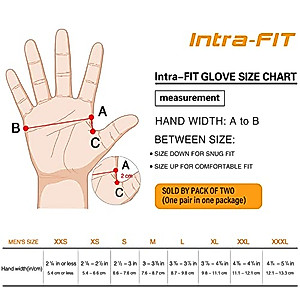 Intra-FIT TIG Welding Gloves with Short Cuff, Premium Grain Goatskin, Spark-Resistant Nomex Back, 1 Pair