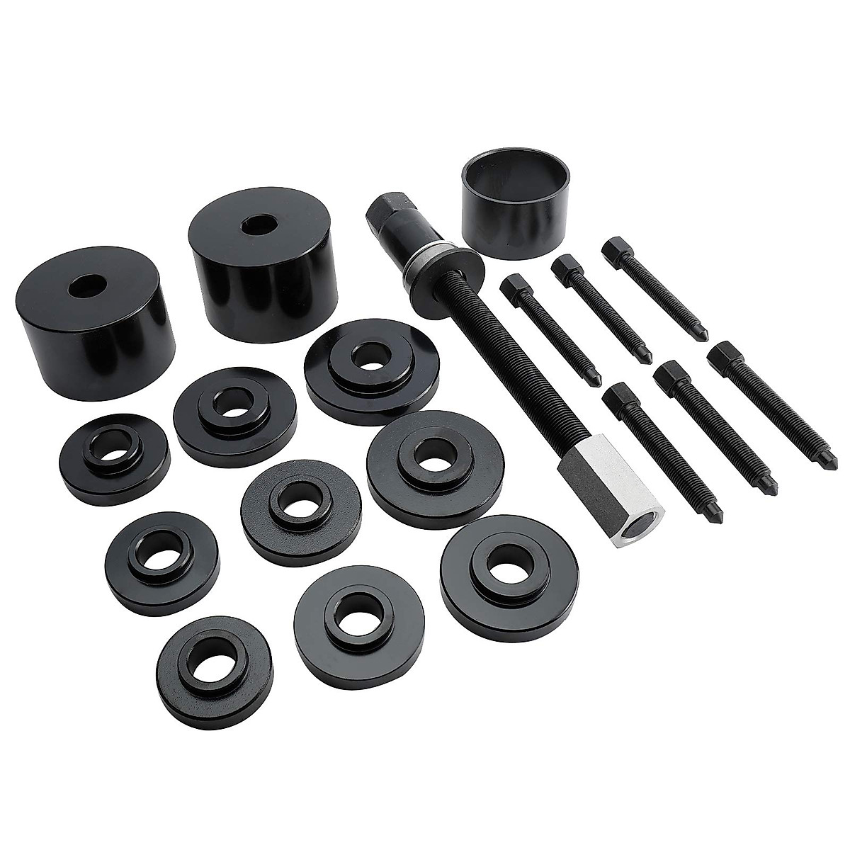 BTSHUB 19pcs Front Wheel Hub Drive Bearing Removal Install Puller Tool Kit Universal