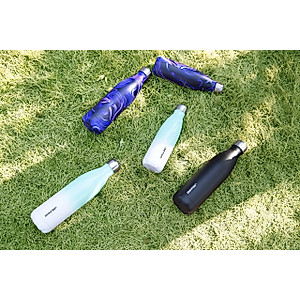 JIELINGER Insulated Stainless Steel Water Bottle -Vacuum Double-Walled Thermos 17Oz - Reusable Metal Water Bottle - Leak-Proof Sports Flask BPA-Free – (Flowing lights, Small)