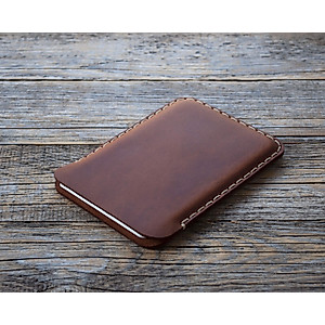 Bovine leather cover for Microsoft Surface Duo 2 case, made in Europe (for Duo 2 with a Bumper, Brown)