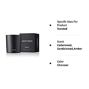 APOTHEKE Charcoal Candle, 11 oz