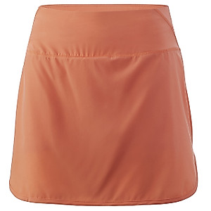 HUK Women's Icon X Performance Skort +30 UPF Sun Protection, Fusion Coral, Large