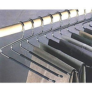 Slacks Hangers Open Ended Easy Slide Organizers 12 Piece Set NEW Pants