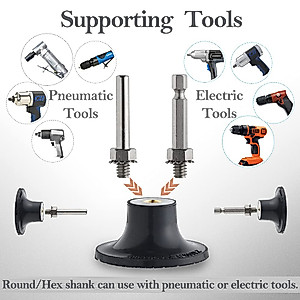 Tshya Quick Change Disc Pad Holder, 4 Pack Roll Lock Disc Holder, with 1/4" Shanks for Die Grinder Accessories