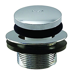 Westbrass Y593244CP White Tubular Tip-Toe Bath Waste and Overflow Assembly, Polished Chrome