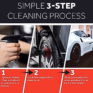 Dura-Coating Wheely Clean Professional Wheel Cleaner, 16 oz. – Ready-to-Use Car Wheel Cleaner, Highly Effective for Aluminum, Chrome and Clear Coated Wheels