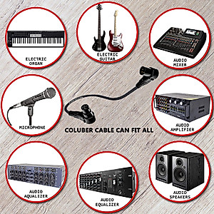 Balanced XLR Cable Right Angle Male to Right Angle Female - 1 Feet Yellow - Pro 3-Pin 90 Degree Microphone Connector for Audio Interface or Mixer for Live Performance & Recording