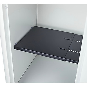 Home in Bold 2-Pack Metal Adjustable Locker Shelf | Heavy Duty Powder-Coated Steel Locker Organizer for School & Gym | Shelf for Locker with Easy Install, Locker Divider | Locker Organizer Shelf Kit