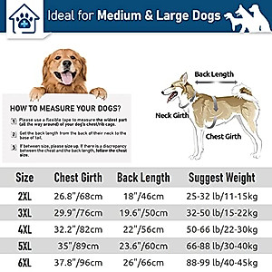 AOFITEE Dog Recovery Suit After Surgery Dog Onesie, Dog Surgical Recovery Shirt for Abdominal Wounds, Fruits Printed Dog Pajamas Bodysuit for Medium Large Dog Cone Alternative, Full Body for Shedding