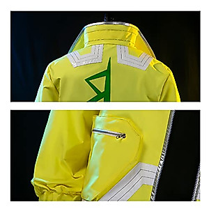 SHIKI David Martinez Cosplay Costume Men Fashion Anime Jacket Punk Motorcycle Coat Halloween Outfit for Women (David, XL)