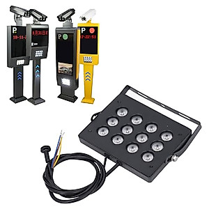 Natudeco LED Parking Lot Light Adjustable Lighting Angle Parking Lot Lamp Light Sensing Function Parking Lot Barrier Light for Roadways Driveways