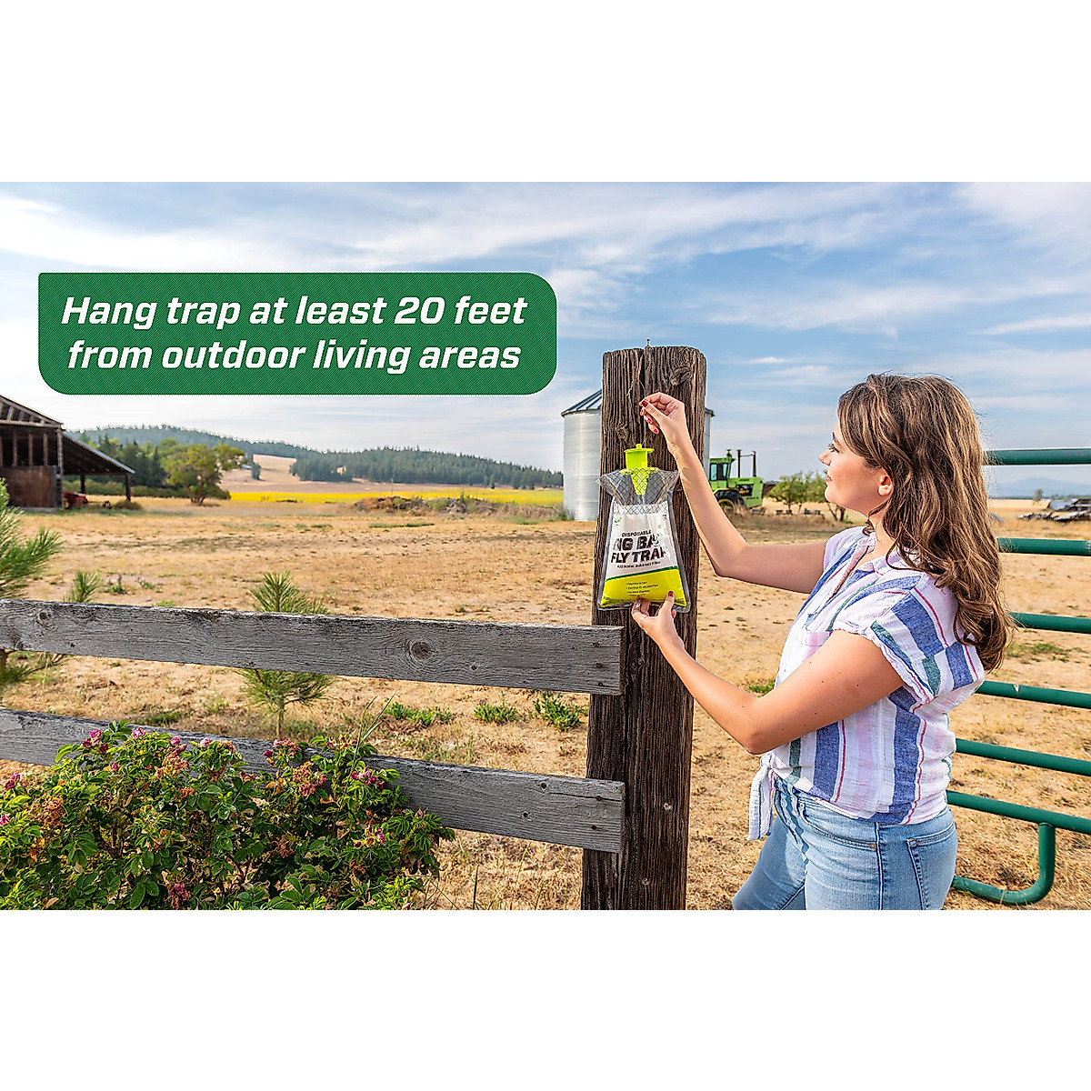 RESCUE! Big Bag Fly Trap – Disposable, Outdoor Use - 24 Traps