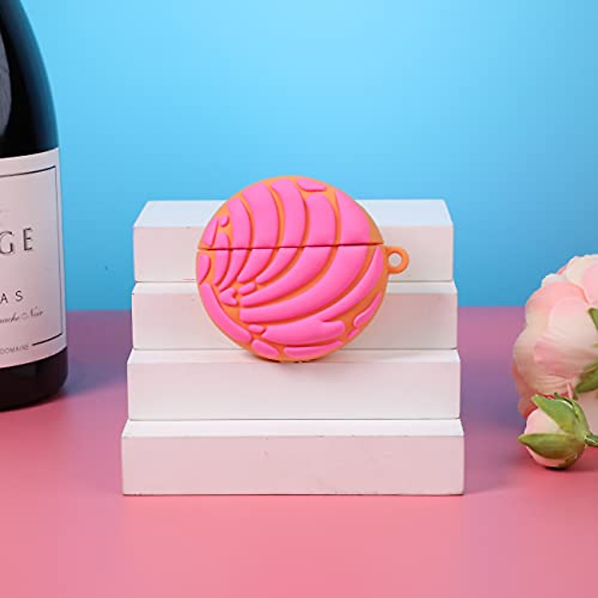 Lupct Fashion Case for AirPod Pro 2019/Pro 2 Gen 2022 Cover Cases Cute Funny Luxury Cool Design for Men Boys Teen Girls Women Fun Unique Character 3D Trendy for AirPods Pro Air Pods Pro(Pink Concha)