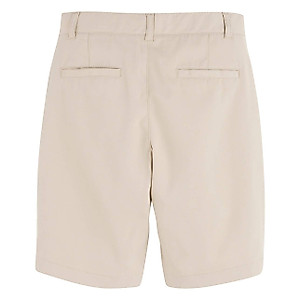 Tommy Hilfiger Boys Performance Golf Shorts, Breathable, Kids School Uniform Clothes, Khaki, 16