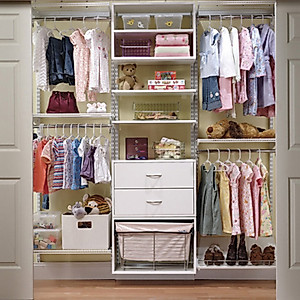 Organized Living freedomRail 1 Shelf OBox - White