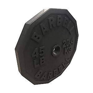 Fake Weights - Replica Weight Plates Prop Set, Styrofoam Olympic Style 45 lb Barbell Barbell Bar Sold Separately. Foam Weights, Light Weights, Props Jokes