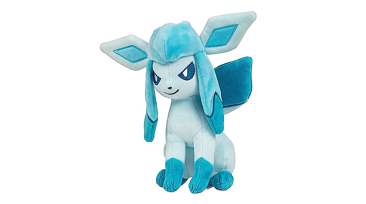 Cute 8" Glaceon Plush - Perfect Gift for Pokémon Fans