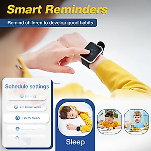 Byserten Kids Fitness Activity Tracker Watch, Birthday Gifts for 6 7 8 9 Year Old Boys Girls Teens, IP68 Waterproof Kids Smart Watch Boys with Fitness Tracking Puzzle Game