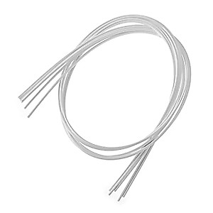 Othmro 5Pcs 39inch Length Plastic Welding Rods PVC Welder Rods PVC Plastic Shell Repair Rods Welder Sticks for Daily Plastic Repair Car Bumper Plastic Welder Gun Hot Air Gun White 0.2x0.1inch