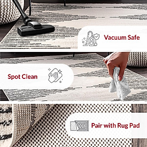 nuLOOM Romina Diamond Stripes Area Rug, 7x9, Beige