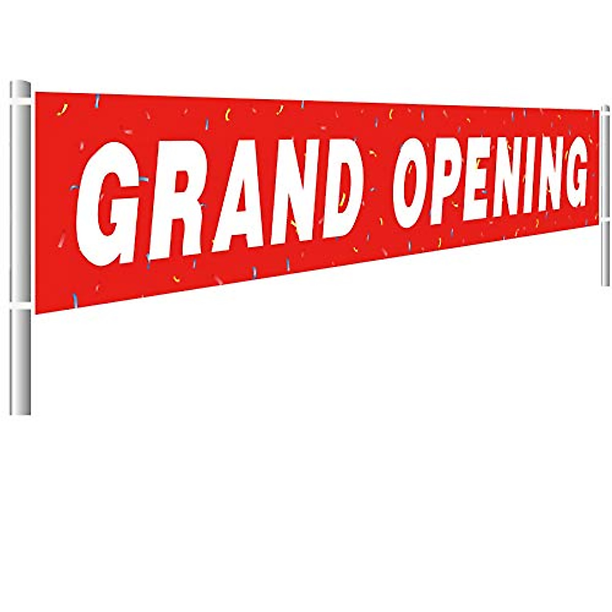 Large Grand Opening Banner, Retail Store Shop Business Sign, Business Office Store Front Banner, Store, Advertising, Flag (9.8x1.6 feet)