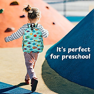 Zicac Children's Cute Canvas Backpack Mini Rucksack Bag (M, Green)