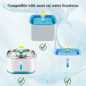 12 Pack Cat Water Fountain Filters, Cirfifth Cat Fountain Filter Replacement, for Square Cat Water Fountain Inside (4 Pack)