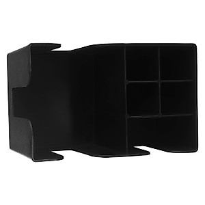 [1 PACK] Bar Caddy with 6 Compartments, Plastic Bar Organizer, Heavy Duty Refillable Bar Organizer, Barware Caddy, Napkin Dispenser, Straw Organizer by EcoQuality