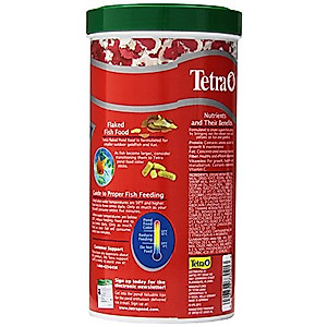 TetraPond PondFood Color Flakes, Color-Enhancing Flaked Fish Food For Small Ponds, 6-Ounce (77021)