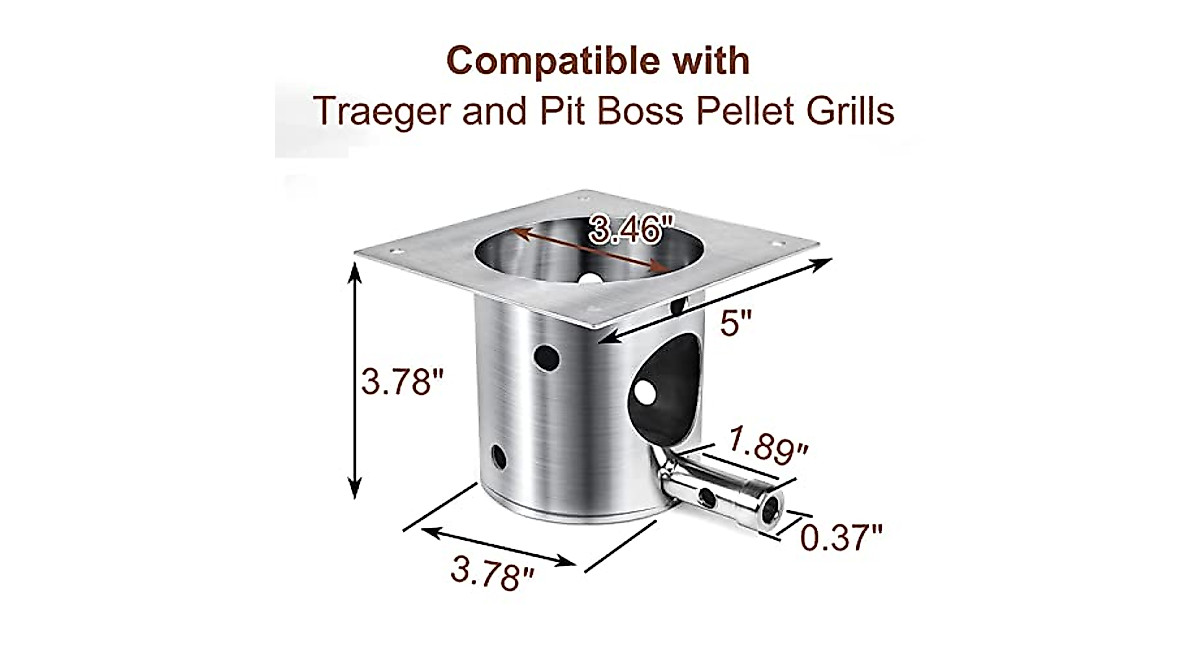 QuliMetal Durable Ignitor & Fire Burn Pot for Traeger