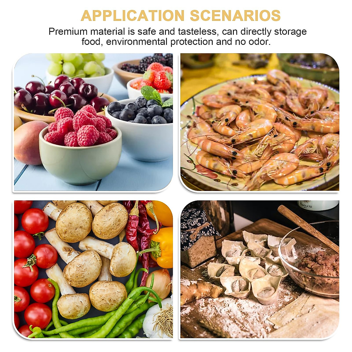 HOMSFOU 2pcs Dumpling Box Containers for Fridge Large Plastic Container Flat Storage Bins Stackable Food Storage Containers Refrigerator Box Dumpling Case Kitchen Supply Dumpling Tray