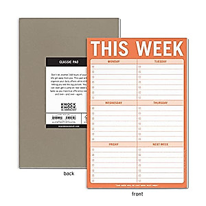 Knock Knock This Week Note Pad 6 x 9-inches