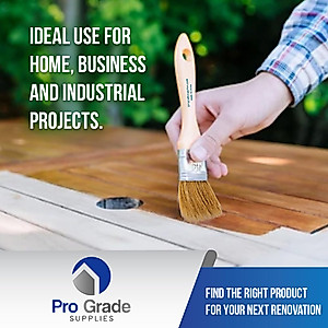 Pro Grade - Chip Paint Brushes - 96 Ea 1.5 Inch Chip Paint Brush Light Brown