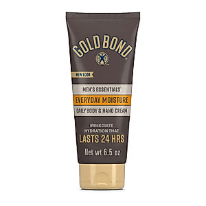 Gold Bond Men's Essentials Hydrating Cream 6.5 oz., Everyday Moisture for Dry Skin(Pack of 1)