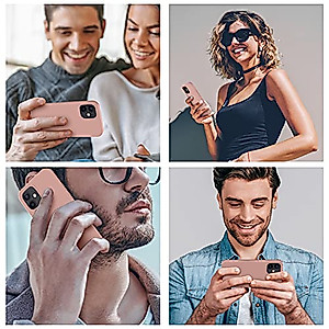 Cordking Designed for iPhone 12 Case, Designed for iPhone 12 Pro Case, Silicone Shockproof Phone Case with [Soft Anti-Scratch Microfiber Lining] 6.1 inch, Light Brown