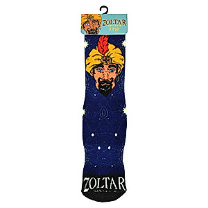 "Zoltar" 360 degree Digital Printing Bamboo Half Cushion Men's Crew Socks (Z1898, 1)