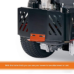 Lenink Universal Trailer Hitch for Zero Turn Mower, Heavy Duty Mower Hitch Mount 3/16'' Thick