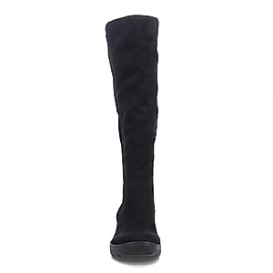 BZees Women's Brandy Knee High Boots, Black, 8