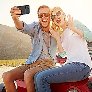 OMEETIE Battery Case for iPhone 11, 5000mAh Slim Portable Protective Charging Case Rechargeable Battery Charger Case Only for iPhone 11 (6.1 inch) (Compatible with Earphones) - Black