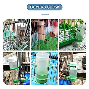 Bird Feeder, Bird Water Dispenser for Cage, XISTEST 2PCS Automatic Bird Water Feeder with 1PCS Food Feeder for Cage Pet Parrot Budgie Lovebirds Cockatiel Automatic Bird Feeder