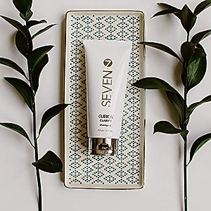 SEVEN Hair Care Cubica Clarifying Shampoo for Women & Men, Detox and Minimize Dry Scalp + Buildup with Rosemary, Eucalyptus & Rose Hip Oil, Cruelty Free, Sulfate Free, Made in USA, 7 oz