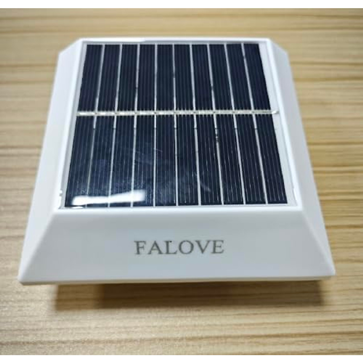 FALOVE Solar Gutter Lights, Upgraded 12 LEDs Wall/Fance/Gutter/Deck Lights Solar Powered 4 Mount Ways Solar Lights Outdoor Waterproof IP67 for Gate Garage Cabin Garden Backyard Patio 4 Pack