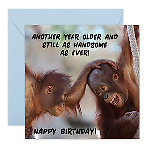 CENTRAL 23 Brother Birthday Card From Sister - Funny Son Birthday Card - Gag Hilarious - Rude Birthday Cards for Men - Gifts For Him - For Uncle Friends Dad - Comes With Fun Stickers