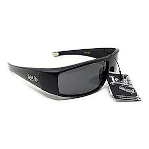 Locs - Flat Top Wrap OG Gangsta Hardcore Locs Sunglasses (Matte Black), unisex-adult