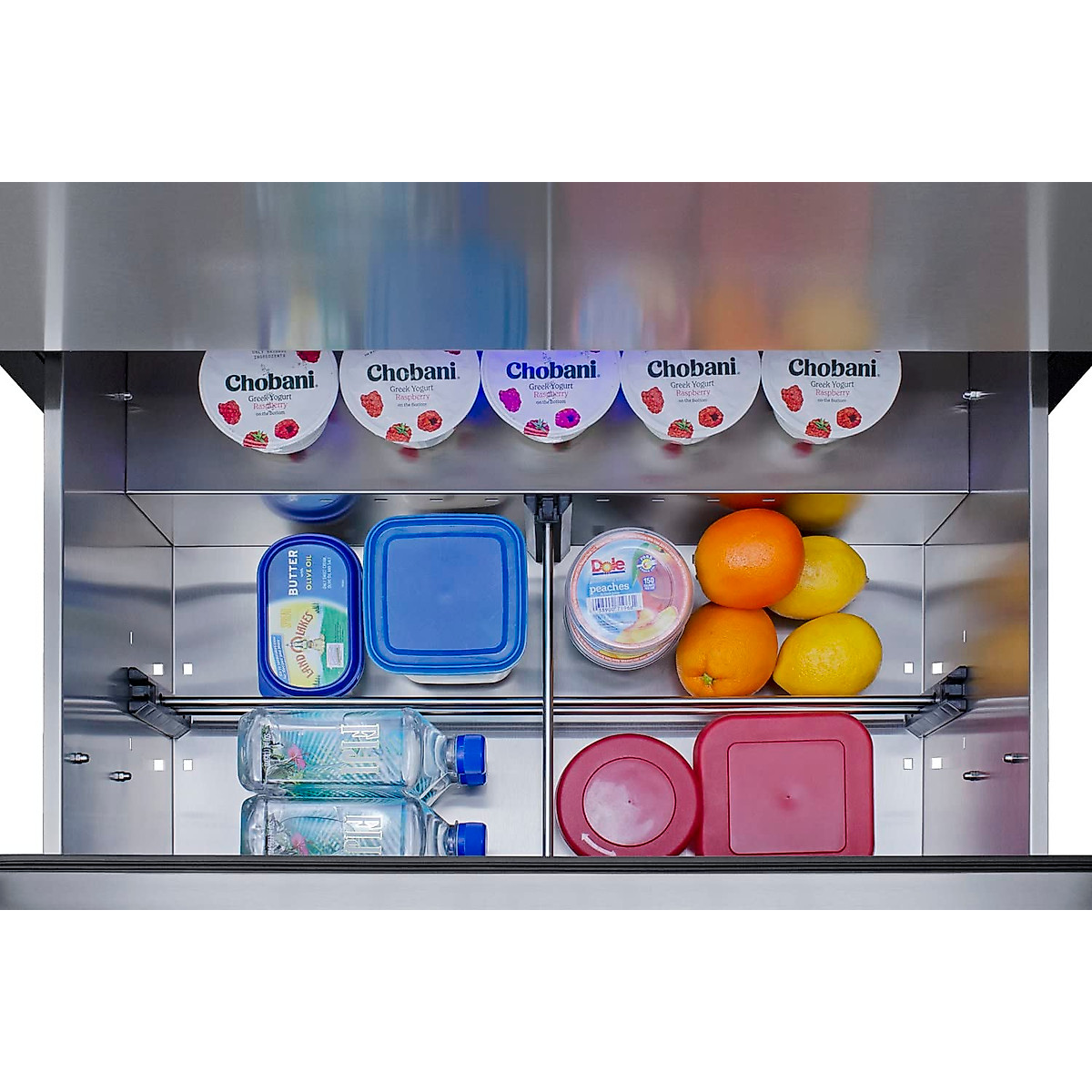 Summit Appliance SPR3032D 30" Wide 2-Drawer All-Refrigerator, Indoor/Outdoor compatible; 5.42 cu.ft Capacity; Stainless Steel Drawers; Frost-free Operation; Drawer Dividers