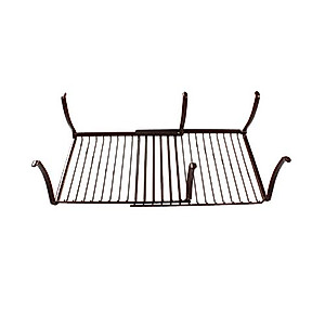 Spectrum Diversified Ashley Shelf Sturdy Steel Wire Storage Shelf & Cabinet Organizer, Expands to Fit Kitchen & Bathroom Cabinets, Rust-Resistant Finish, Bronze