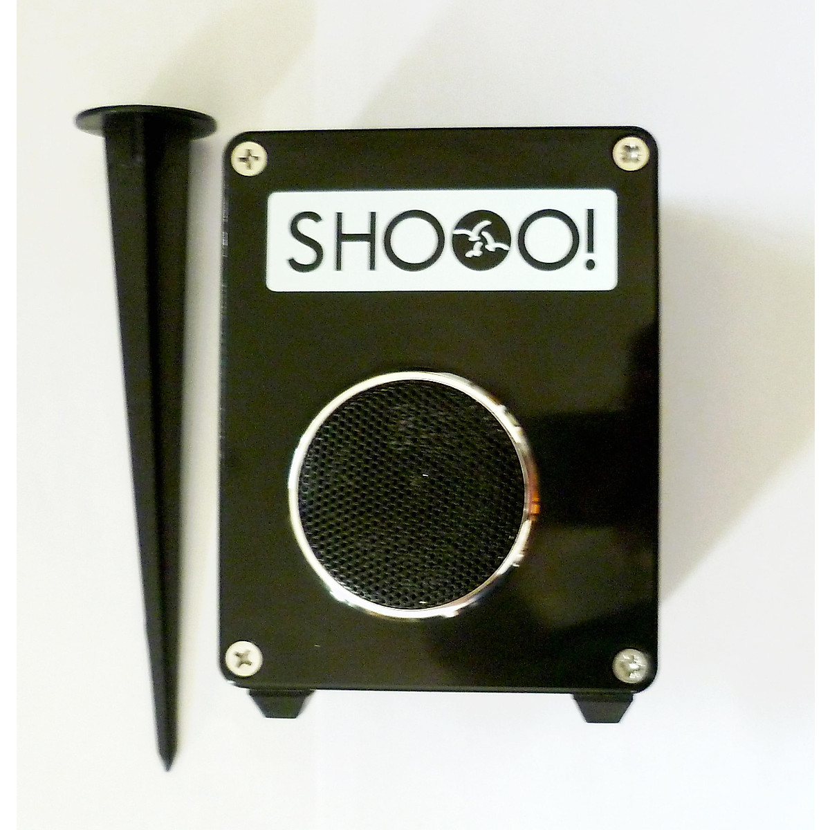 Acoustic Bird Scarer. Pigeons, Seagulls, Starlings and Woodpecker Repellent. Raptor and Bird Distress Audio Call Deterrent. Battery Operated Repeller for Outside