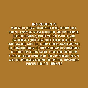 Every Man Jack Men’s Cleansing 3-in-1 All Over Wash for All Skin and Hair Types - Amber + Sandalwood Scent - Cleanse and Nourish Skin and Hair with Naturally Derived Soy Proteins, Aloe - 32 fl oz (2 Pack)