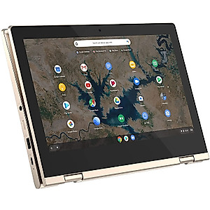 Lenovo Chromebook Flex 3 2-in-1 Convertible Laptop in Almond Intel Processor 64GB eMMC 4GB 11.6in IPS Touchscreen BT Webcam (Renewed)